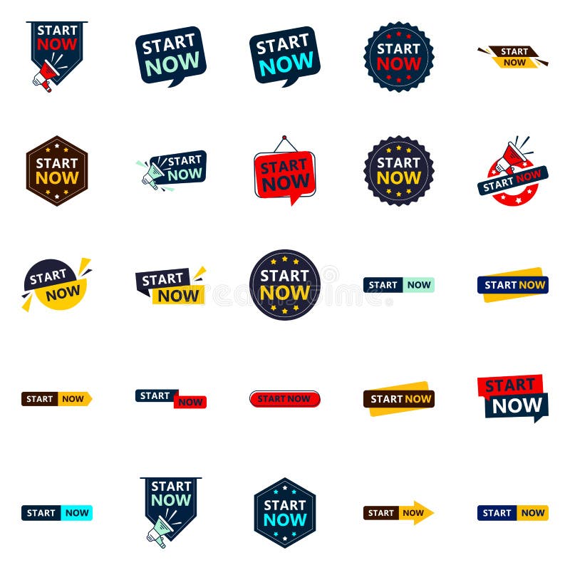 Start Now 25 Eye Catching Typographic Banners for Promoting Starting ...