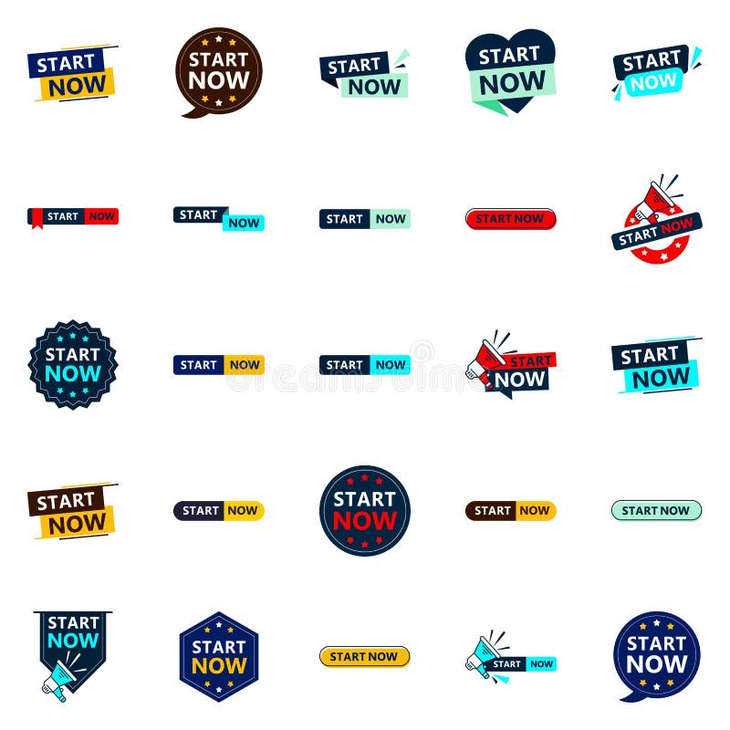 Start Now 25 Fresh Typographic Designs for an Updated Call To Action ...