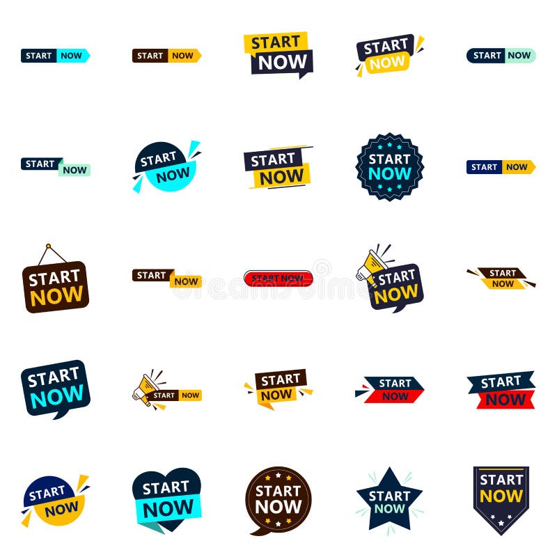 Start Now 25 Fresh Typographic Designs for an Updated Initiation ...