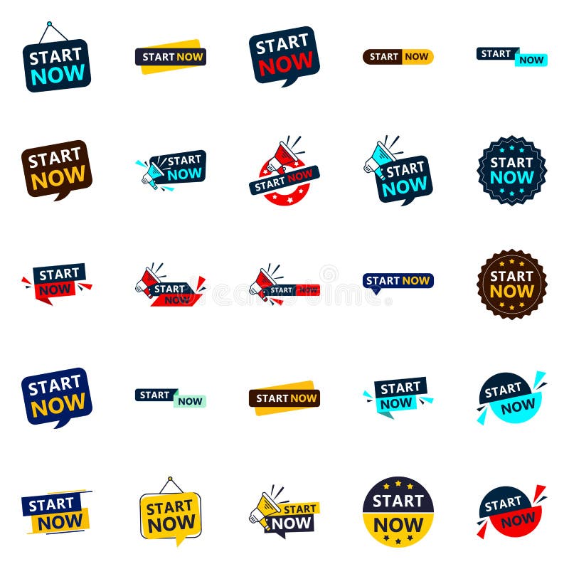 Start Now 25 Fresh Typographic Designs for an Updated Initiation ...