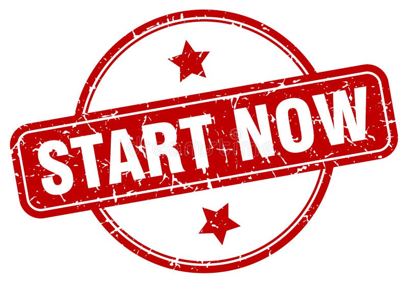 Start Now Stamp. Start Now Round Grunge Sign Stock Vector ...