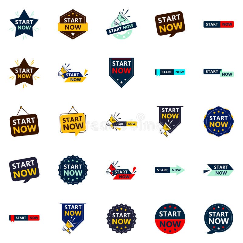 Start Now 25 Unique Typographic Designs for a Personalized Call To ...