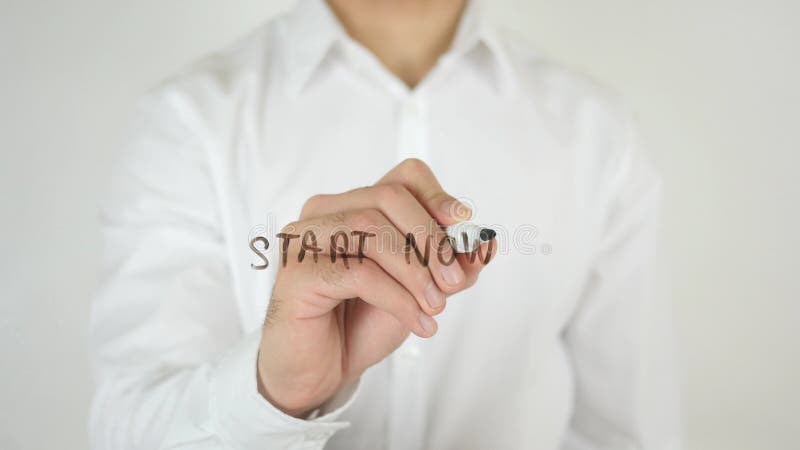 Start Now, Written on Glass Stock Photo - Image of startup, browser ...