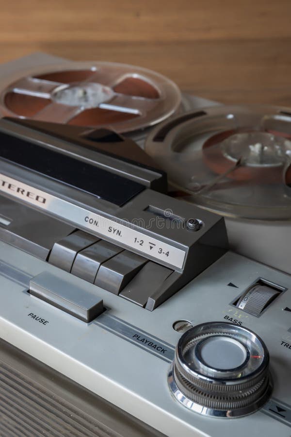 Start of Old Tape Recorder, Play, Pause, Rewind, Man Playing Stock ...