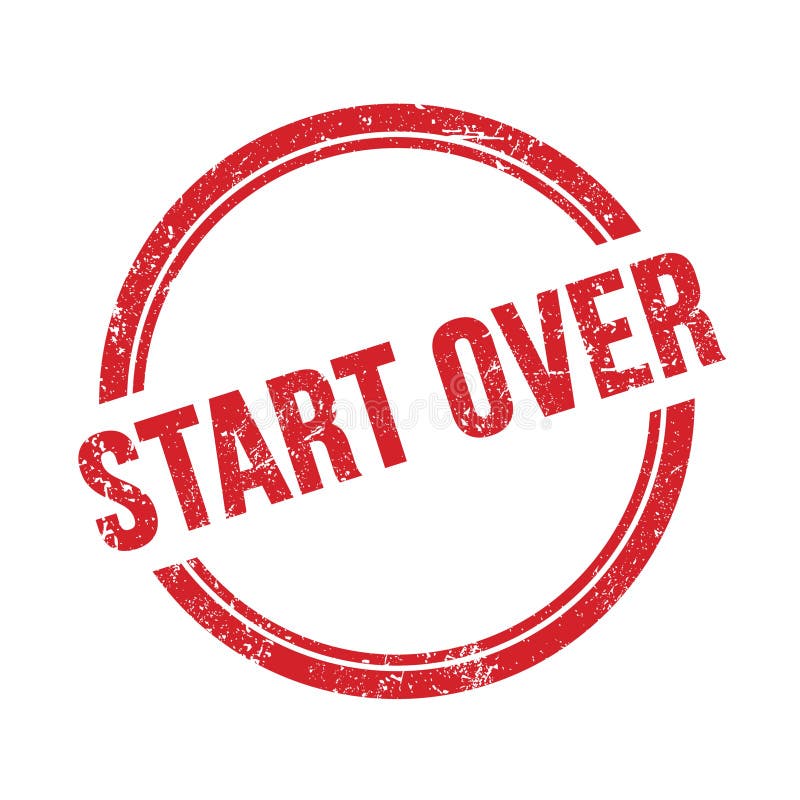 Start Over Red Symbol Isolated Stock Illustration - Illustration of ...