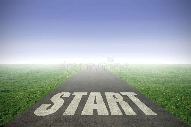 Start open road stock image. Image of text, blue, life - 60167567