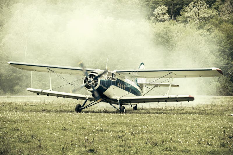Start of the plane engine. stock photo. Image of fuel - 63573710
