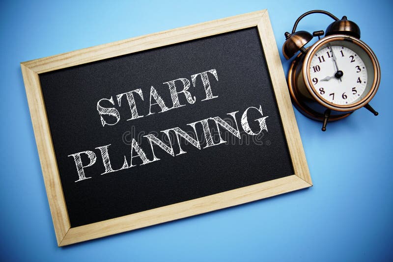 Start Planning Travel Concept with Words on Blue Paper Clipboard, Map ...