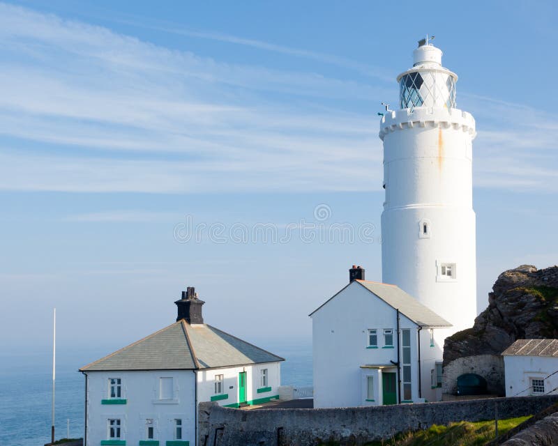 Start Point Lighthouse stock image. Image of outdoor - 64938475