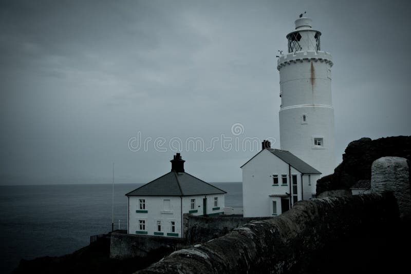 Start Point lighthouse stock image. Image of warning - 24306971