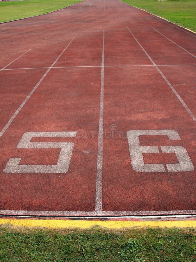 Start Point, Running Track in Stadium. Stock Image - Image of sport ...
