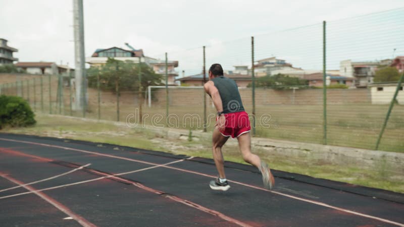 Start Position Training for a Professional Runner Stock Footage - Video ...