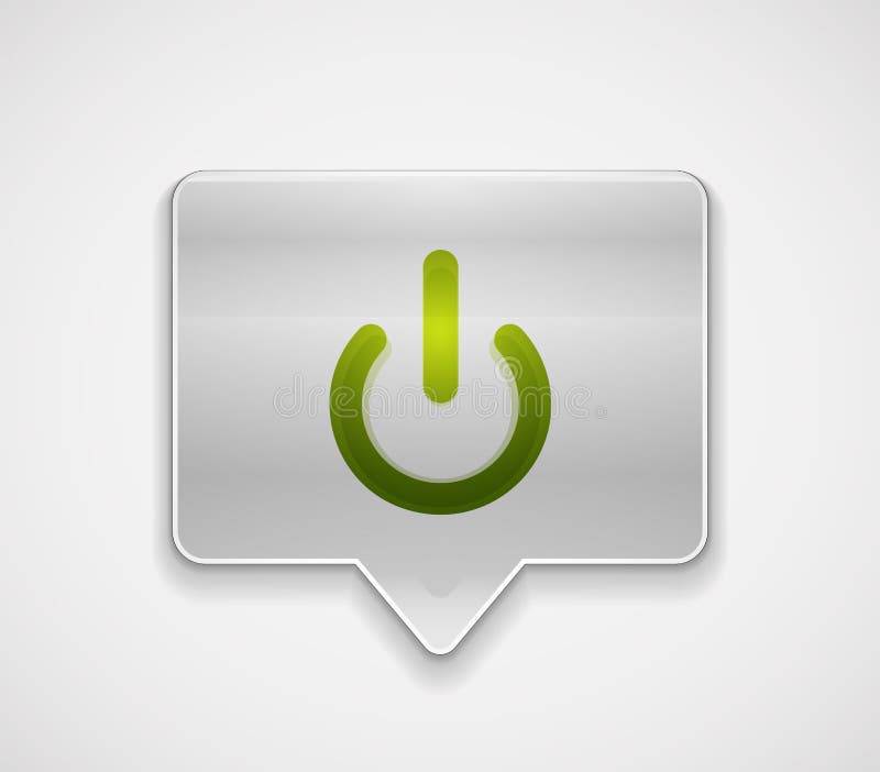 Start Power Button, Ui Icon Design, on Off Symbol Stock Vector ...