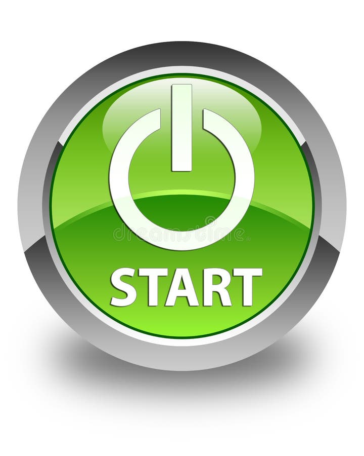 Green Glossy Start Button Icon Stock Vector - Illustration of play ... Green Glossy Start Button Icon Stock Vector - Illustration of play ...