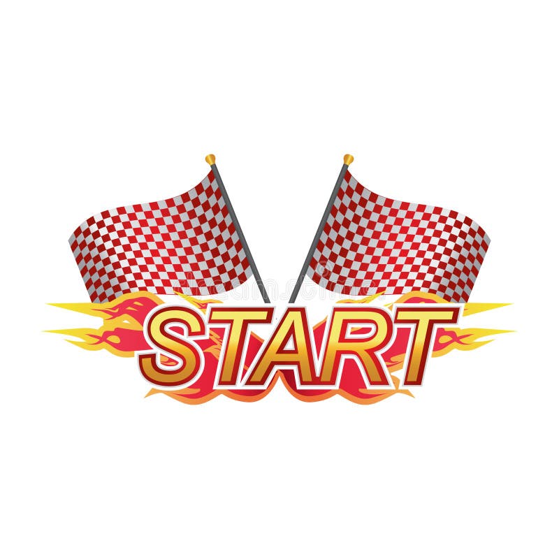 Print stock vector. Illustration of sign, checker, track - 190675191