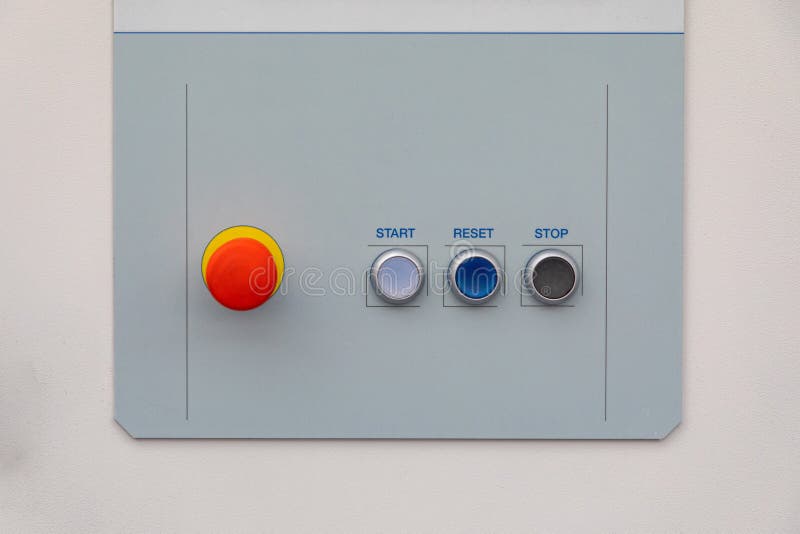 Machine Start Stop stock image. Image of electric, start - 221496157