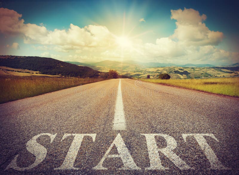 Start road stock image. Image of guide, concept, business - 59845715