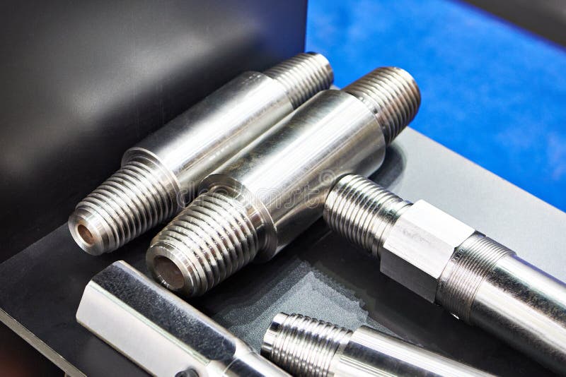 Start Rods and Threaded Connectors for Drilling Stock Photo - Image of ...