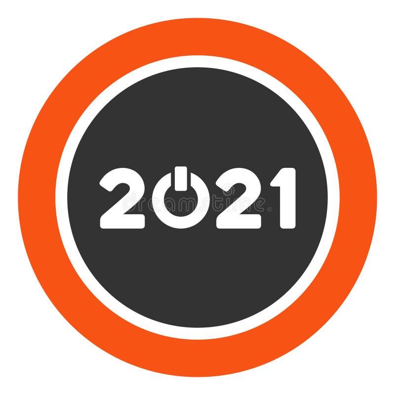 Round Dot Start 2021 Round Button Icon Collage Stock Illustration ...
