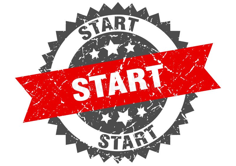 Start stamp stock vector. Illustration of grunge, grungy - 125011336