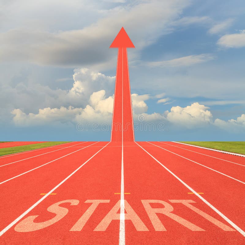 START Point on the Road of Business or Your Life Success. the Beginning ...