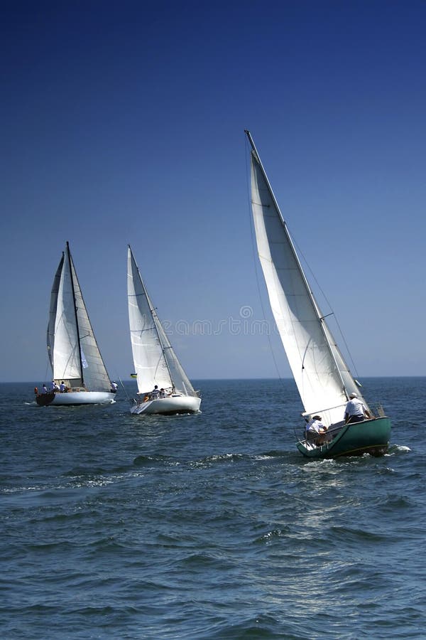 Start of a sailing regatta stock image. Image of extreme - 1296471