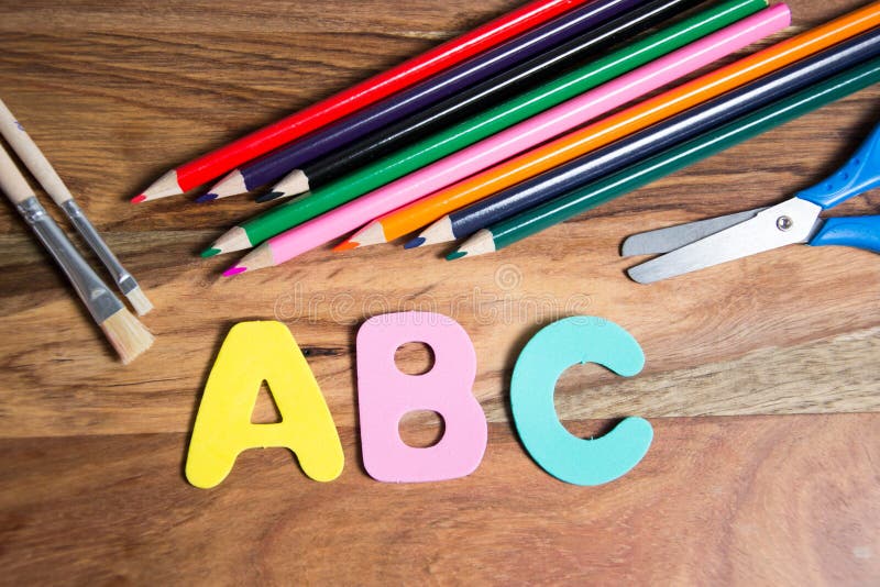 Start of the school year stock photo. Image of pencil - 55413752