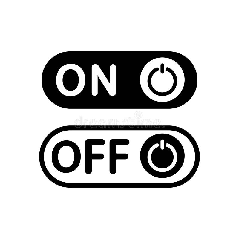 On Off Vector Icon, Switch Symbol. Modern Icon Isolated on White ...