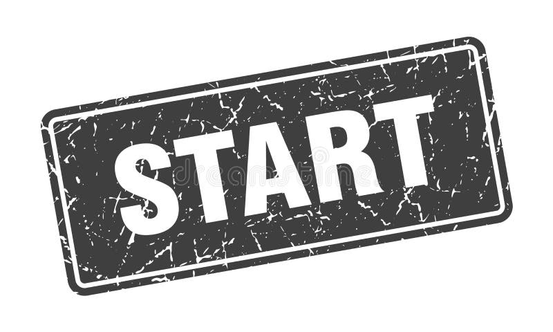 Start Sign. Start Grunge Stamp Stock Vector - Illustration of seal ...