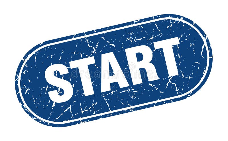 Start Sign. Start Grunge Stamp Stock Vector - Illustration of button ...