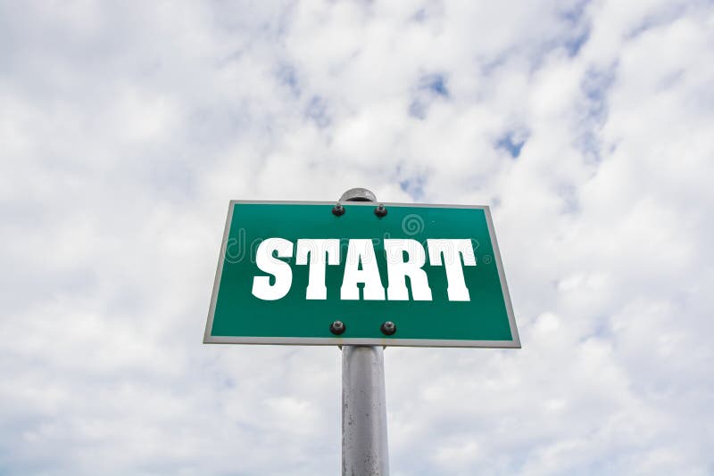 Start sign illustration stock photo. Image of symbol - 101039822