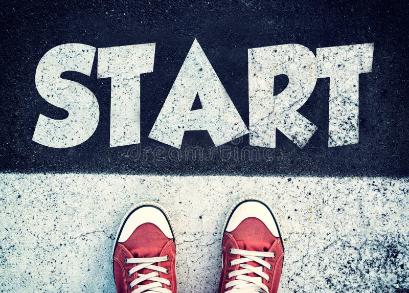 START Point on the Road of Business or Your Life Success. the Beginning ...
