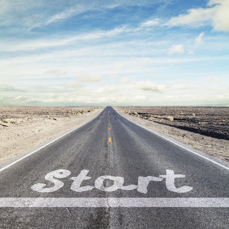 START Point on the Road of Business or Your Life Success. the Beginning ...