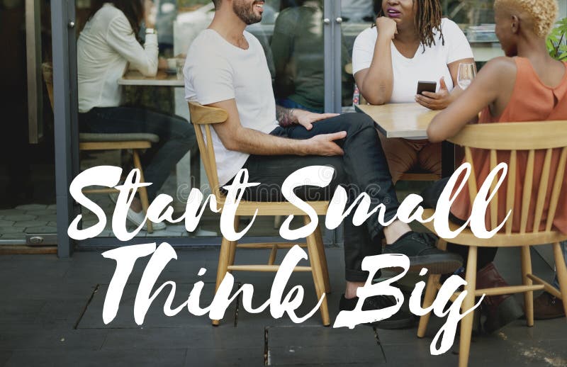 Start Small Think Big Smart Ideas Inspire Vision Concept Stock Photo ...