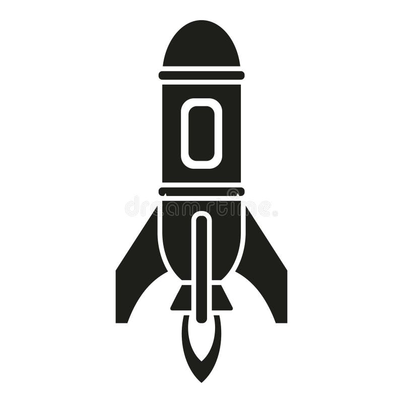 Start Spaceship Icon Simple Vector. Space Launch Stock Vector ...