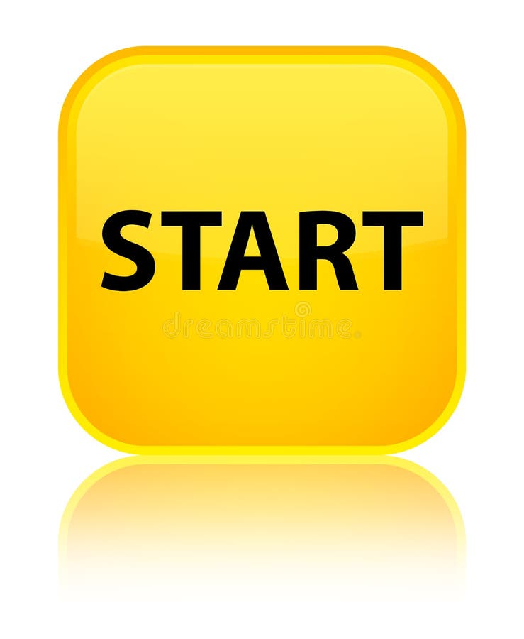 Start Special Yellow Square Button Stock Illustrations – 14 Start ...