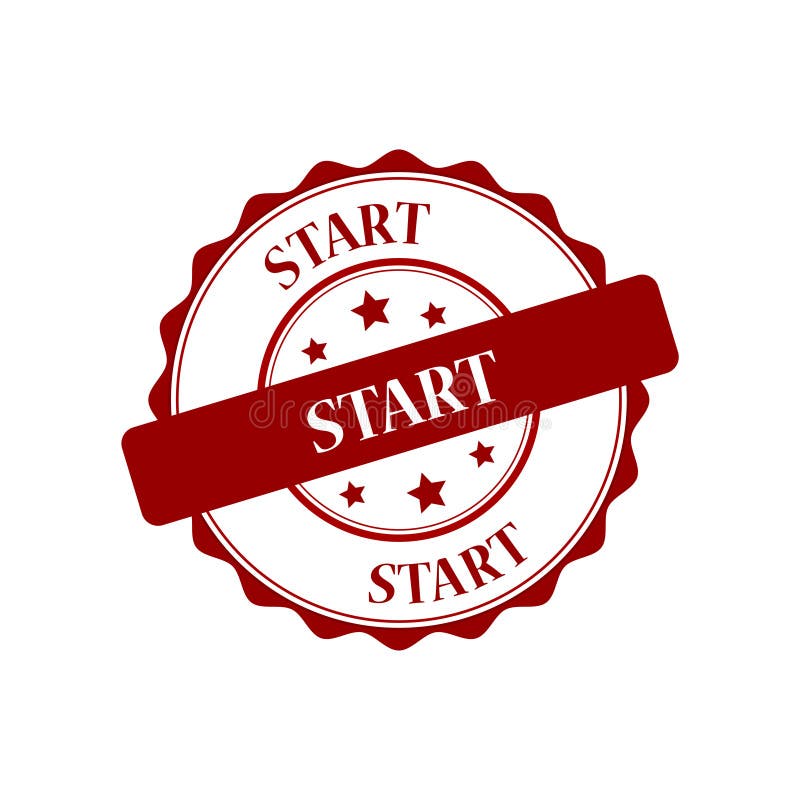 Start stamp illustration stock vector. Illustration of icon - 107304909