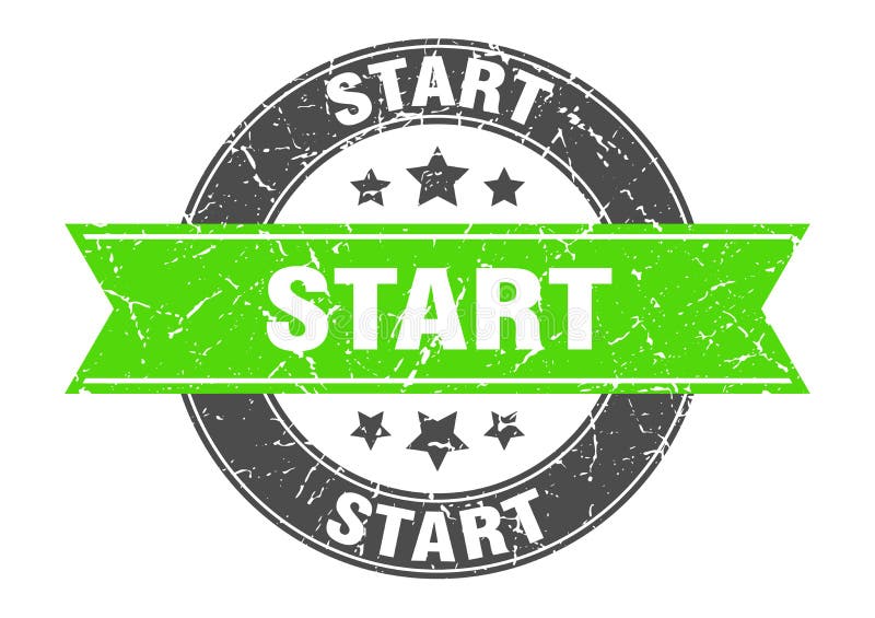 Start stamp stock vector. Illustration of vintage, grungy - 125218855