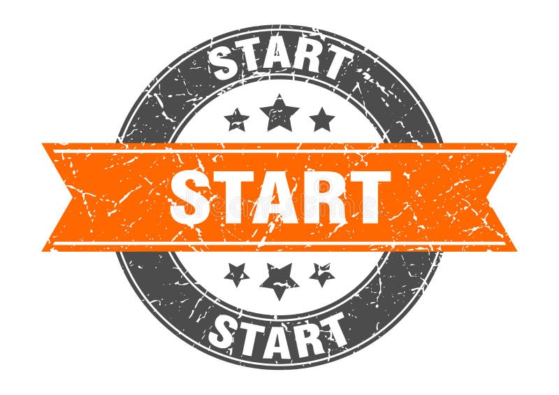 Start stamp stock vector. Illustration of vintage, grungy - 125218855