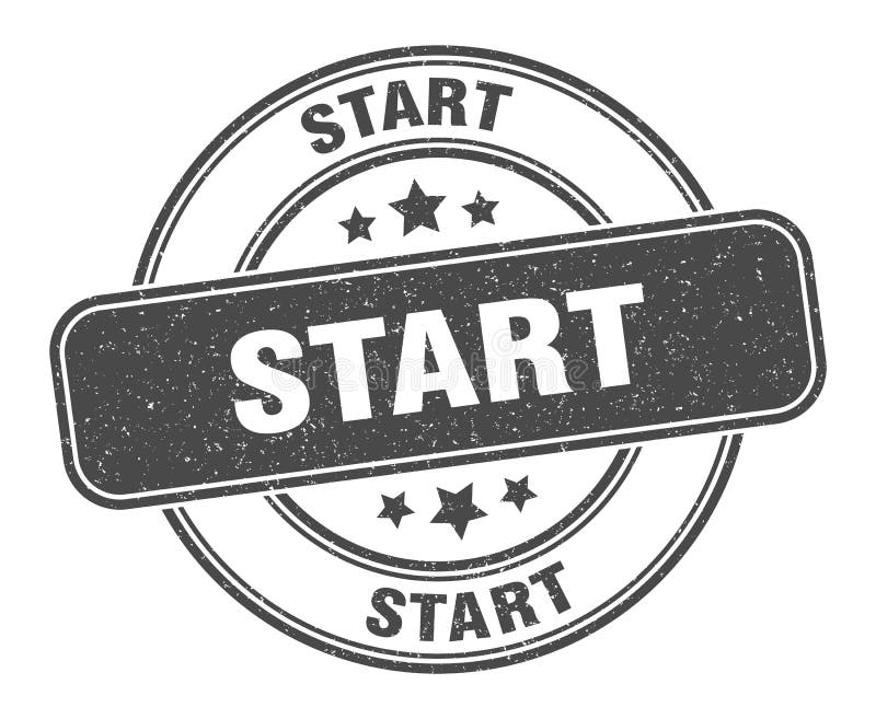 Start Stamp. Start Round Grunge Sign Stock Vector - Illustration of ...
