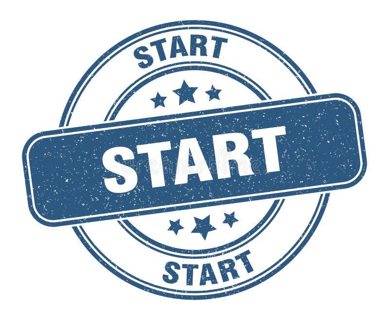 Start Stamp. Start Round Grunge Sign Stock Vector - Illustration of ...