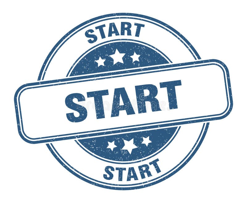Start Stamp. Start Round Grunge Sign Stock Vector - Illustration of ...