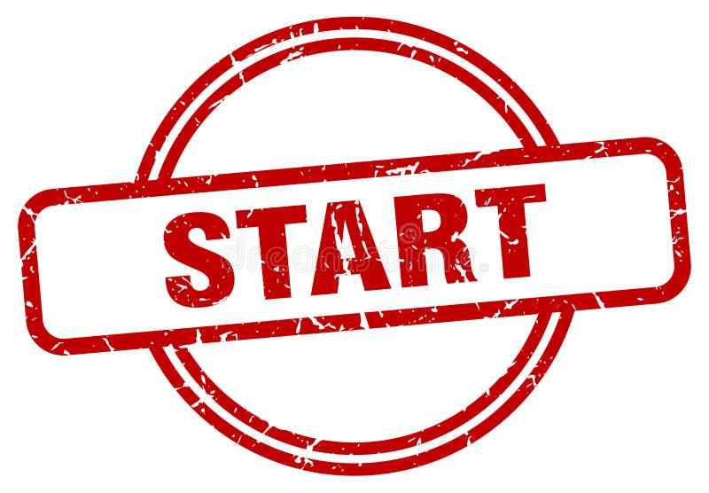 Start stamp stock vector. Illustration of vintage, grungy - 125218855