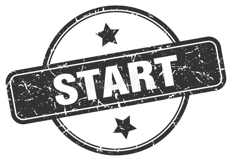 Start Stamp. Start Round Grunge Sign Stock Vector - Illustration of ...