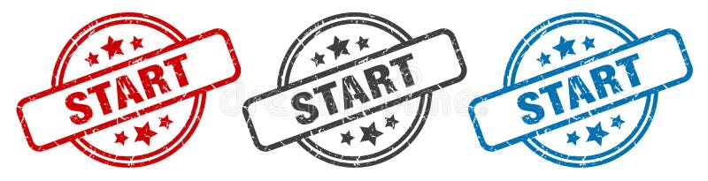 Start stamp stock vector. Illustration of vintage, grungy - 125218855