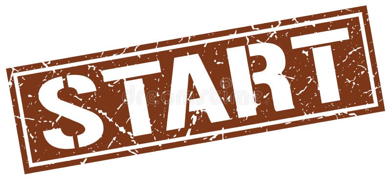 Start stamp stock vector. Illustration of start, square - 120369289