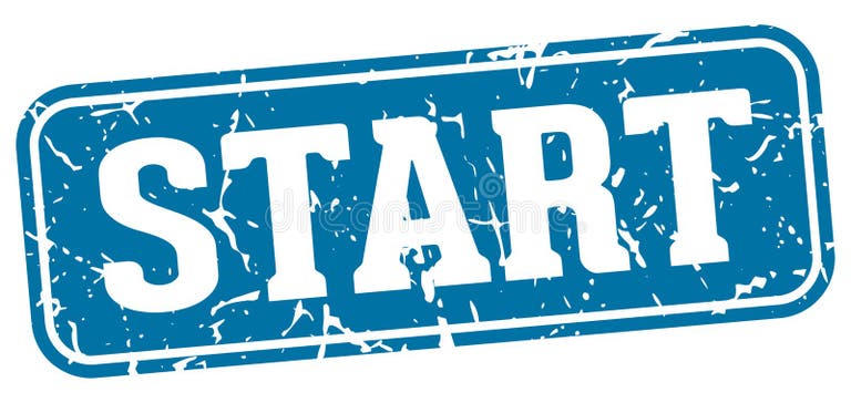 Start Rectangular Sign. Start Stamp Stock Vector - Illustration of ...