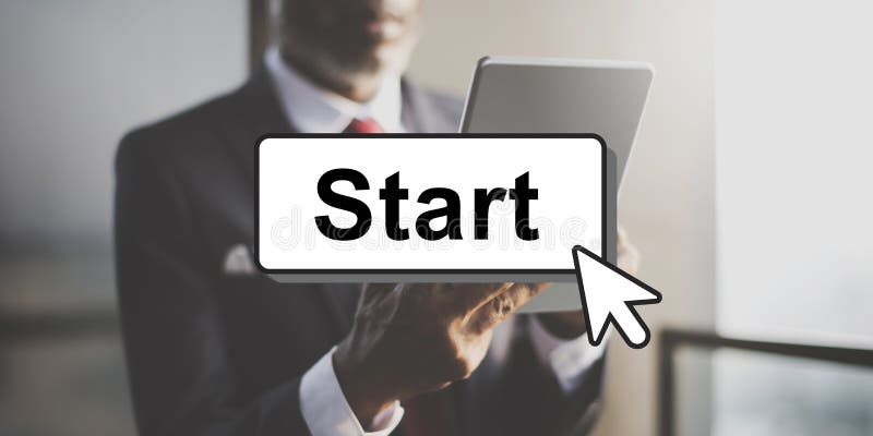 Start Starter Begin Build Launch Motivate First Concept Stock Image ...