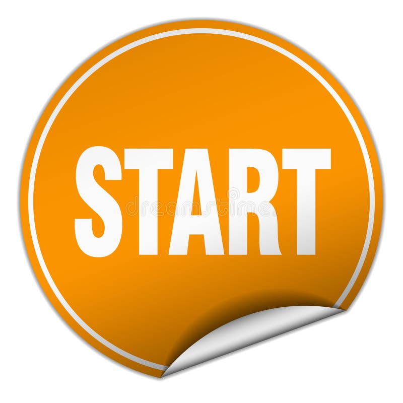 Start Sticker. Start Square Sign Stock Vector - Illustration of paper ...