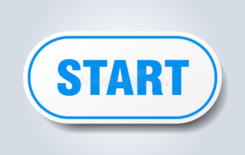 Start Sticker. Start Square Sign Stock Vector - Illustration of banner ...